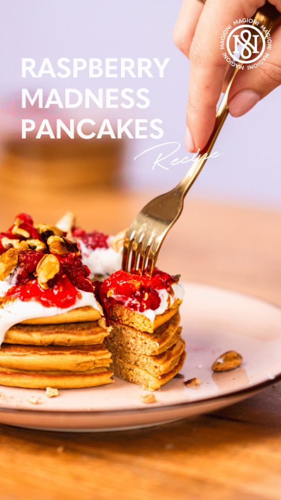 Raspberry madness pancakes - Magioni